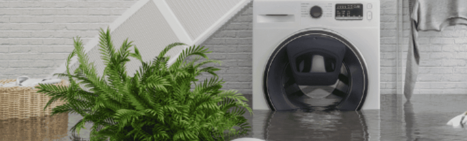 Washing Machine Flooding Grey Water Damage - Clean Up