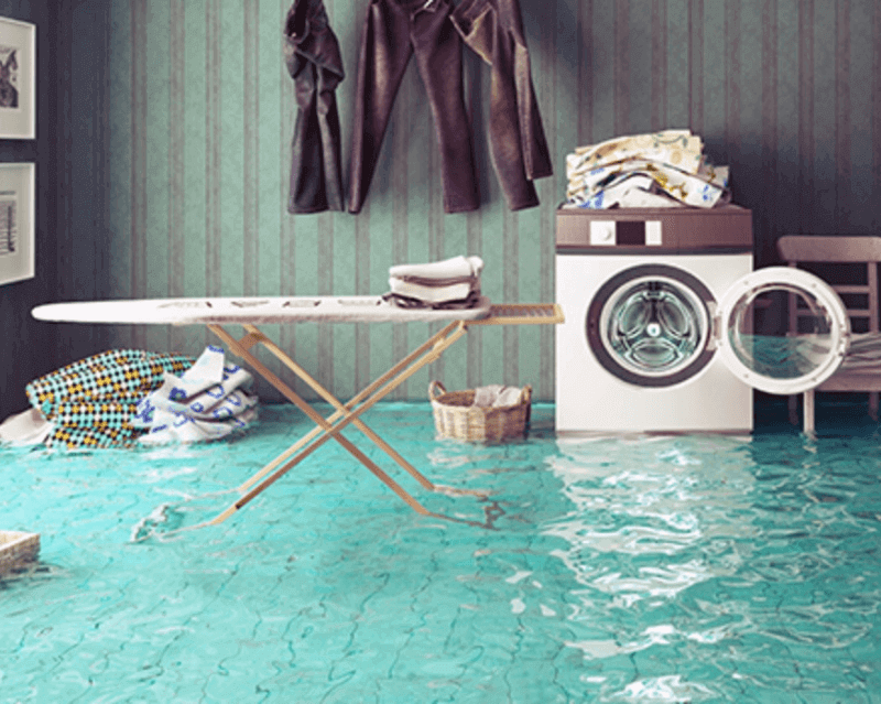 Washing Machine Flooding Clean Up - Drying Process